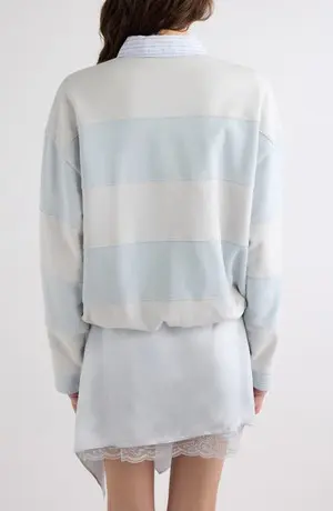 Acne Studios Stripe Polo Sweatshirt