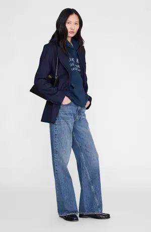 ANINE BING Harvey Melrose Stencil Sweatshirt
