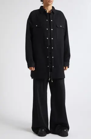 Rick Owens Bela Wide Leg Wool Pants - Black