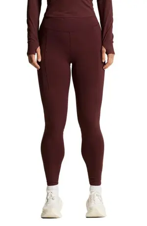 CRAFT Hypervent High Waist Running Tights - Dark Fig