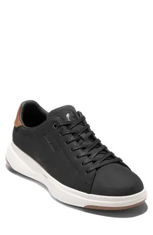 Cole Haan Grandpro Tennis 2.0 Leather Sneakers - Black Nubuck/british Tan