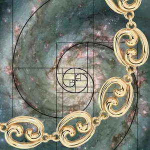 LENI JAMES The Fibonacci Link Necklace