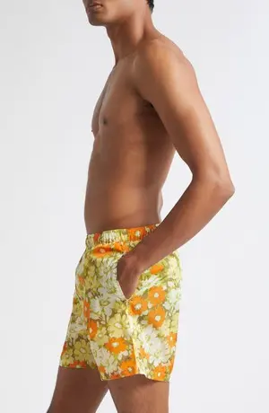 Valentino Garavani Floral Print Swim Shorts