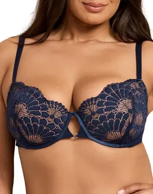 ADORE ME Albanne Contour Balconette Bra - Dark Blue