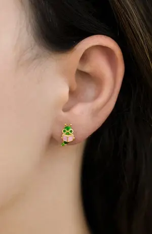 GIRLS CREW Bookworm Stud Earrings - Gold