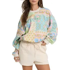 BILLABONG Love Crush Kendal Graphic Sweatshirt - White Multi