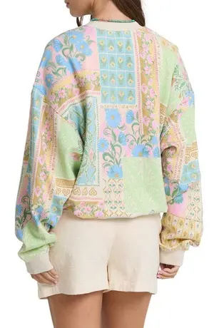BILLABONG Graphic Patchwork Sweatshirt
