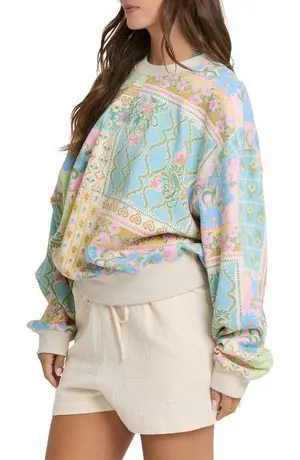 BILLABONG Graphic Patchwork Sweatshirt