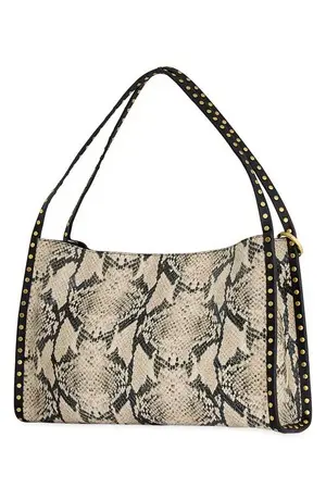 Rebecca Minkoff Dylan Snake Embossed Leather Shoulder Bag