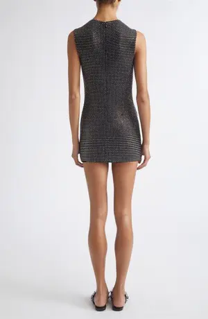 Alexander Wang Crystal Embellished Sleeveless Minidress