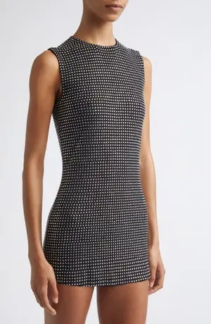 Alexander Wang Crystal Embellished Sleeveless Minidress