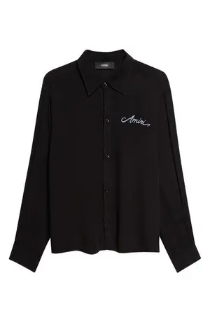 Amiri Ma Check Viscose Button-up Shirt