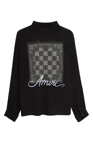 Amiri Ma Check Viscose Button-up Shirt