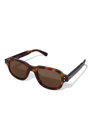COSSINO Tres 48mm Rectangle Acetate Sunglasses - Tortoiseshell