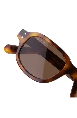 COSSINO Tres 48mm Rectangle Acetate Sunglasses - Tortoiseshell