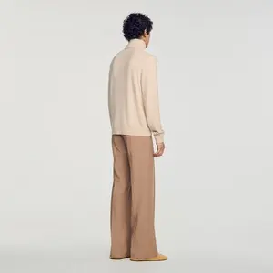 Sandro Roll Neck Cashmere Sweater