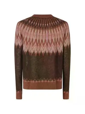 ROBERTO COLLINA Fair Isle-pattern Sweater
