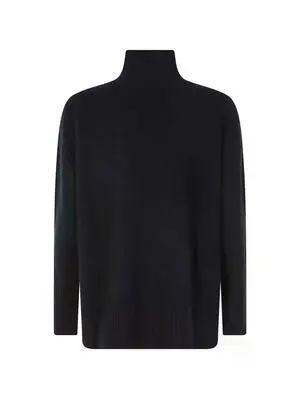ROBERTO COLLINA Ribbed-trim Turtleneck Sweater - Blue