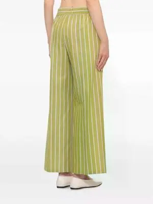 EMME Striped Drawstring-waist Trousers