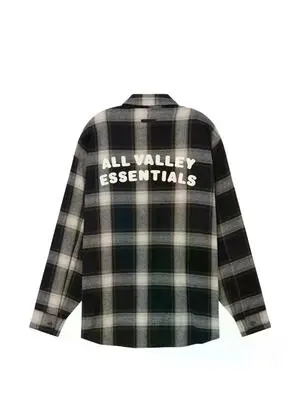 Fear Of God Plaid Pattern Logo-print Shirt