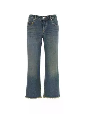 Isabel Marant Étoile Faded-effect Frayed Jeans - Blue