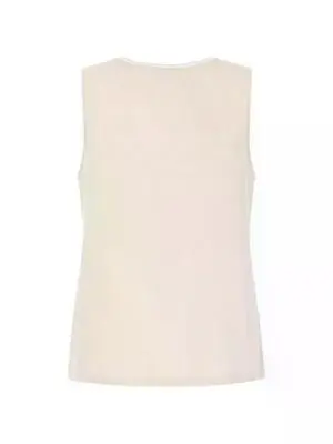 Fabiana Filippi V-neck Sleeveless Blouse - Neutrals