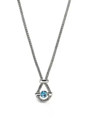 John Hardy Icon Blue Topaz Necklace - Silver