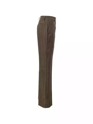 GANNI Pinstripe Straight-leg Trousers