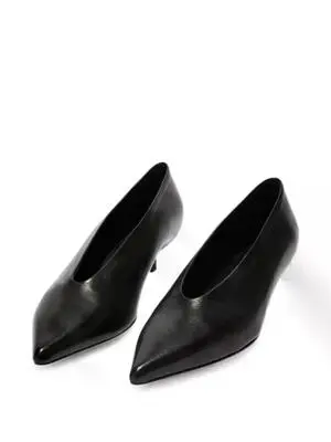 AeydĒ Clara Pointed-toe Kitten-heel Pumps