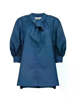 Max Mara Gathered Blouse - Blue