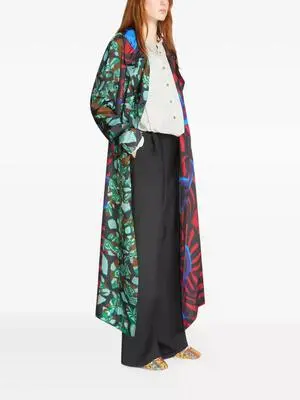 Dries Van Noten Printed Mac Coat
