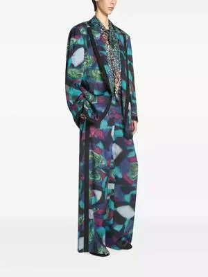 Dries Van Noten Oversized Moiré Blazer