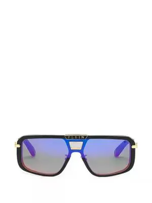 Philipp Plein Logo-plaque Pilot-frame Sunglasses - Black