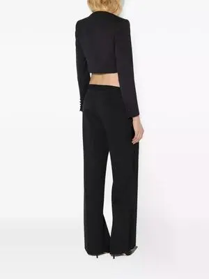 Elisabetta Franchi Gabardine Tuxedo-style Cropped Jacket
