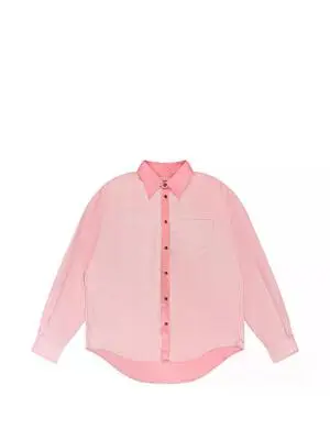 4SDESIGNS Button-down Long-sleeve Shirt - Pink