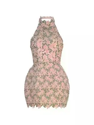 ATOIR Floral-lace Halterneck Dress - Pink