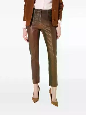 Elisabetta Franchi Cigarette Jeans With Laminated Effect