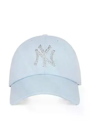 SPORTY & RICH Crystal-embellished Logo Baseball Cap - Blue