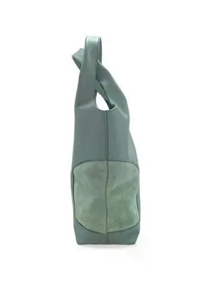 FERRAGAMO 2020s Suede-panel Shoulder Bag