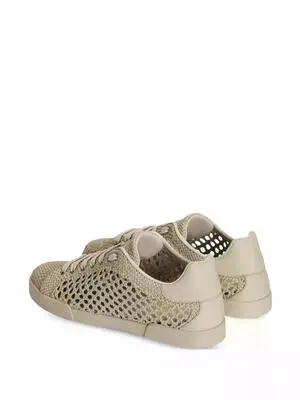 Dolce & Gabbana Portofino Woven Leather Sneakers