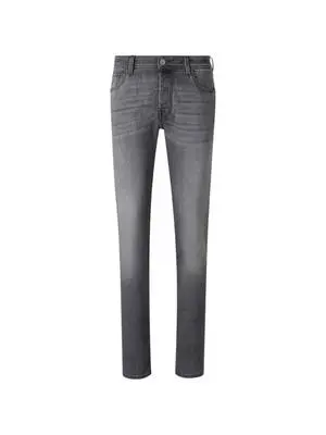 Jacob Cohen Faded Slim-fit Jeans - Grey