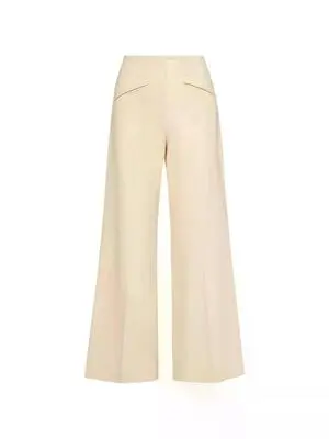 Veronica Beard Cassidee High-waisted Wide-leg Trousers - Neutrals