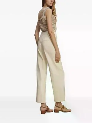 Veronica Beard Cassidee High-waisted Wide-leg Trousers