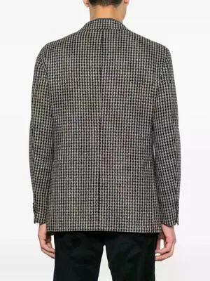 GABRIELE PASINI Houndstooth-pattern Single-breasted Blazer