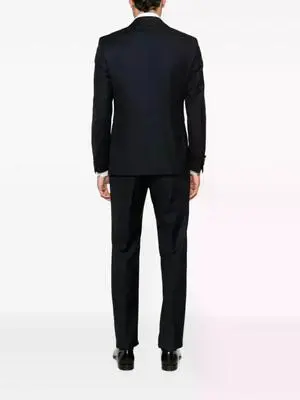 Tagliatore Satin-lapel Virgin-wool Suit