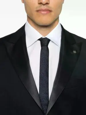Tagliatore Satin-lapel Virgin-wool Suit