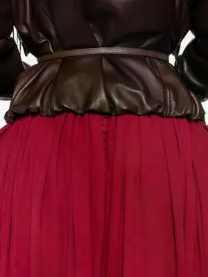 Magda Butrym Draped Bubble-hem Midi Skirt