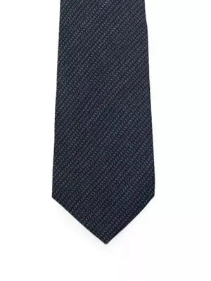 Canali Micro-patterned Wool Tie