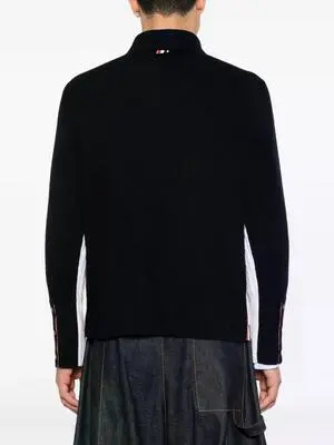 Thom Browne 4-bar Cable-knit Polo Shirt
