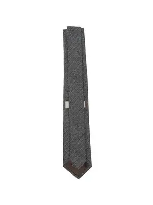 Canali Flecked Silk Tie